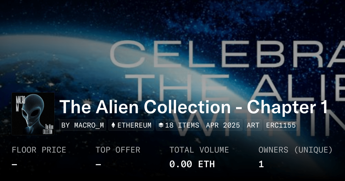 The Alien Collection Chapter 1 Collection Opensea