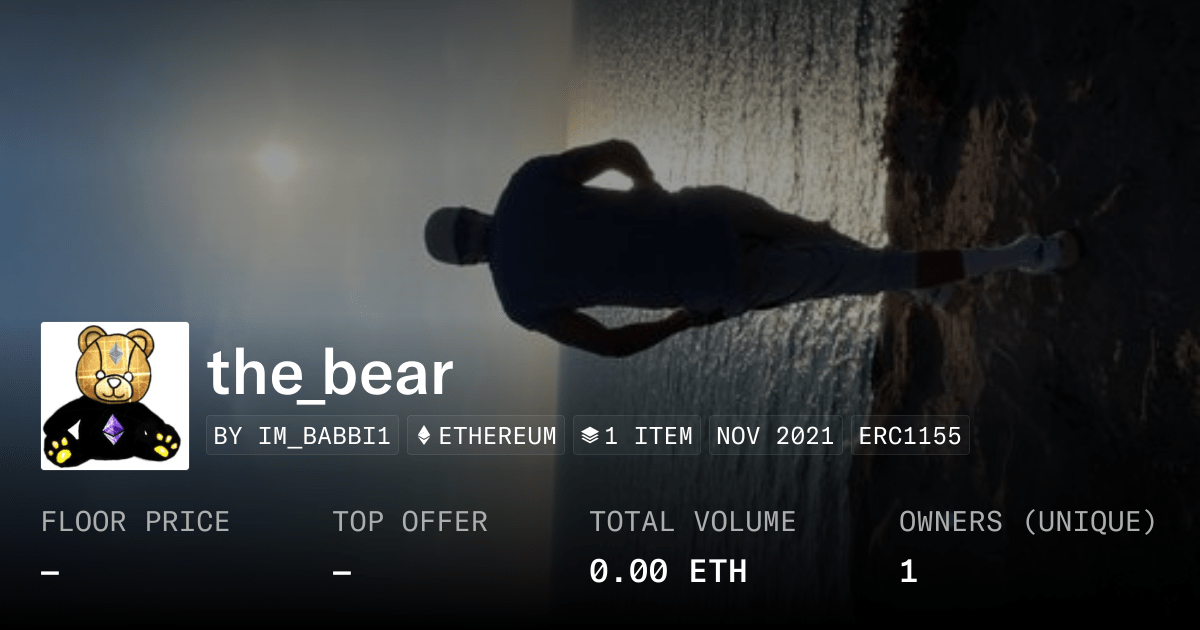 The Bear Collection Opensea