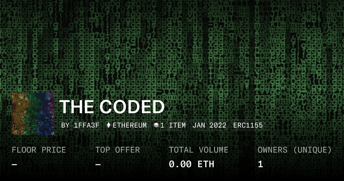 The Coded Collection Opensea