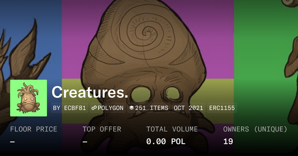 Creatures Collection Opensea