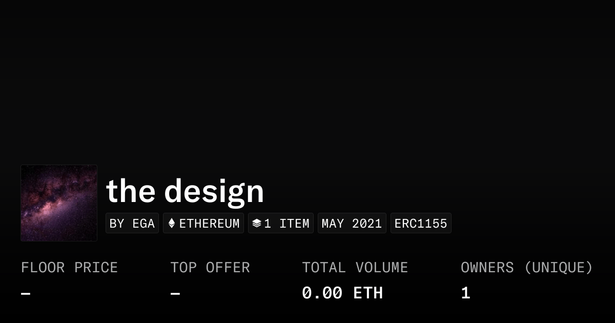 The Design Collection Opensea