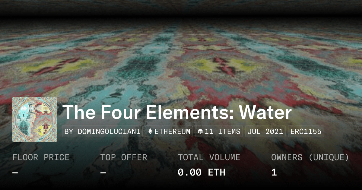 The Four Elements Water Collection Opensea