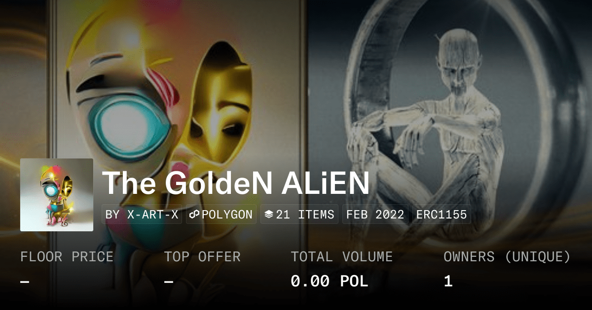The Golden Alien Collection Opensea