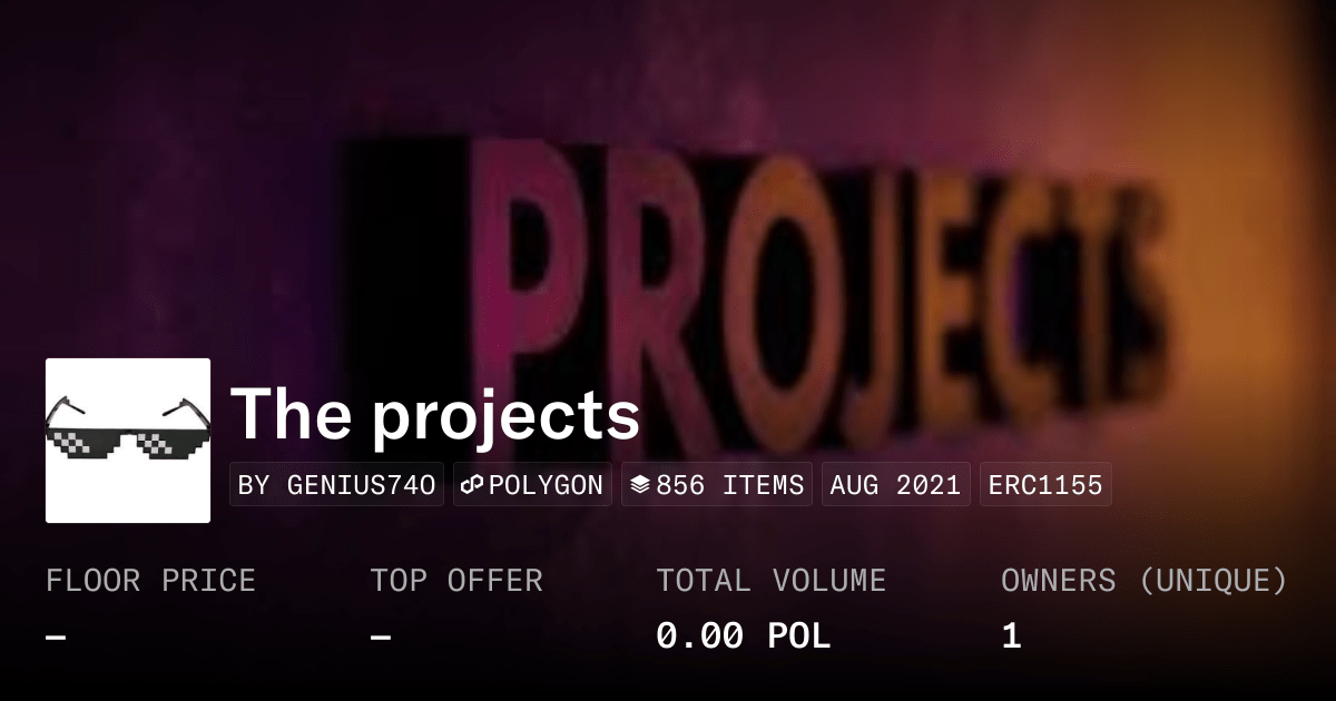 The Projects Collection Opensea
