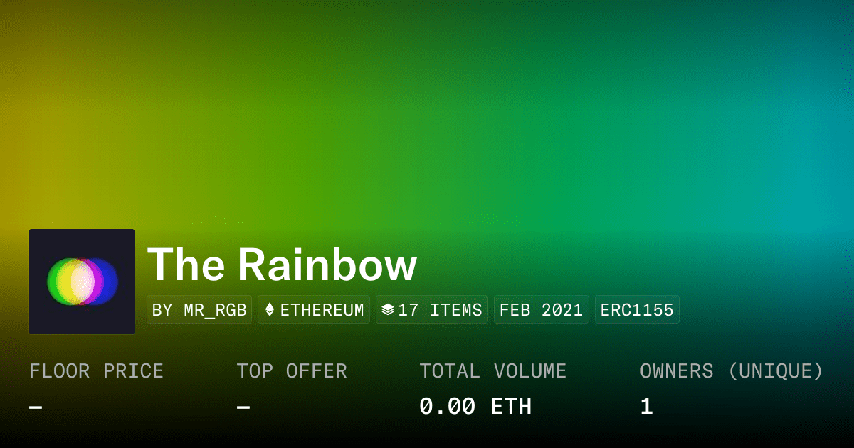 The Rainbow Collection Opensea