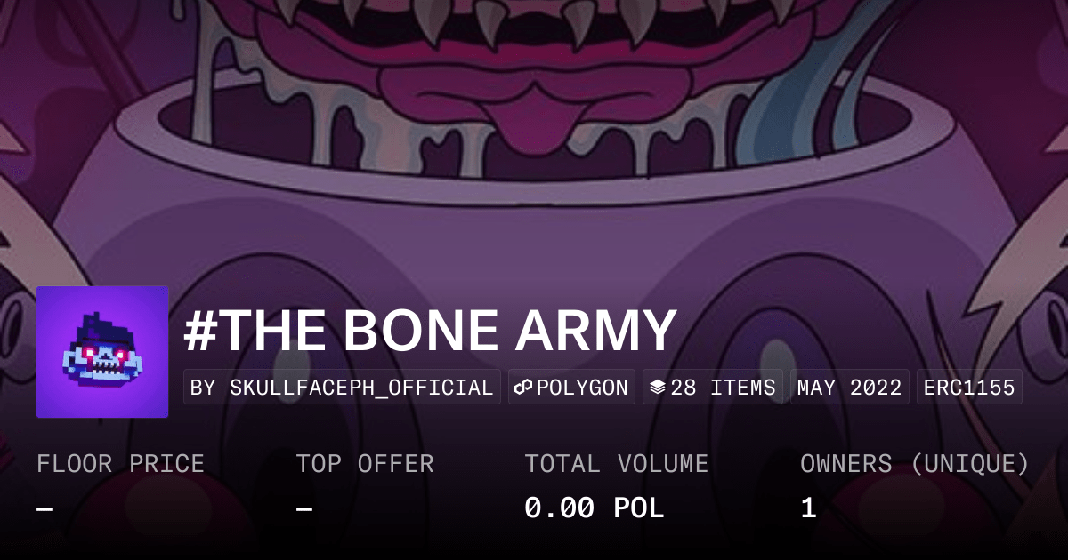 The Bone Army Collection Opensea