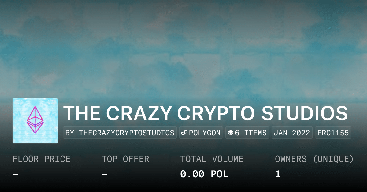 The Crazy Crypto Studios Collection Opensea