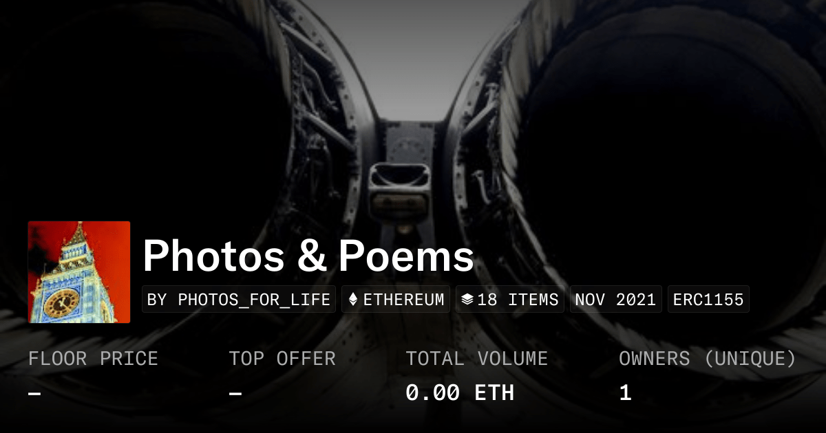 Photos Poems Collection Opensea
