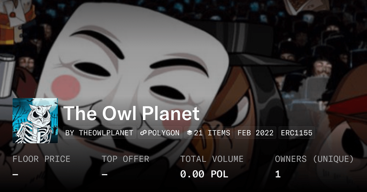The Owl Planet Collection Opensea