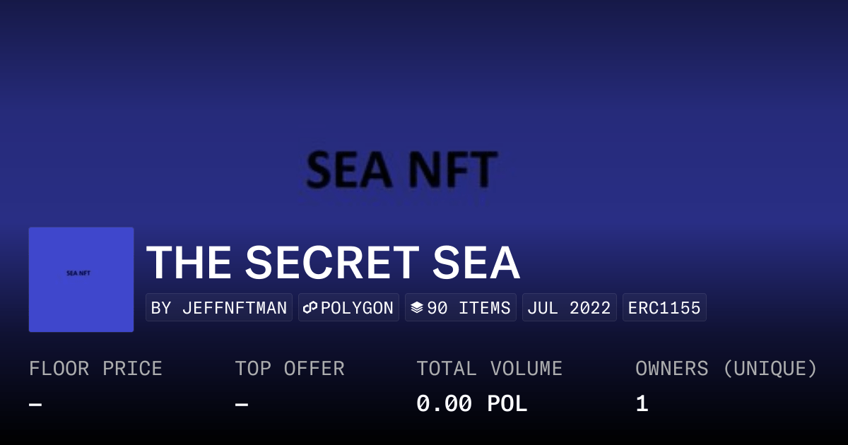 The Secret Sea Collection Opensea