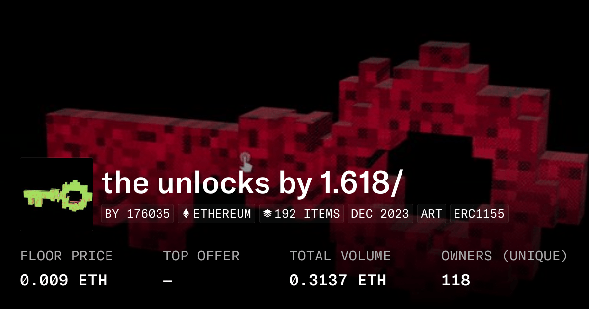 The Unlocks By 1 618 Collection Opensea