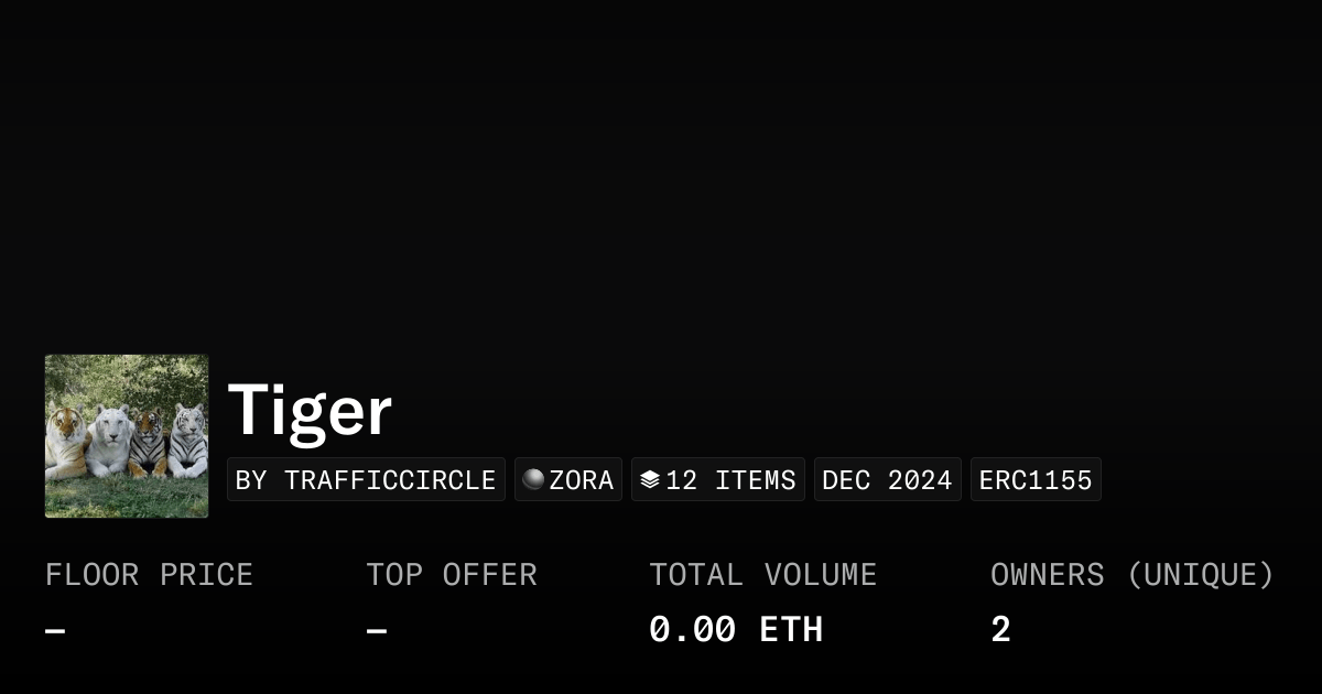 Tiger Collection Opensea