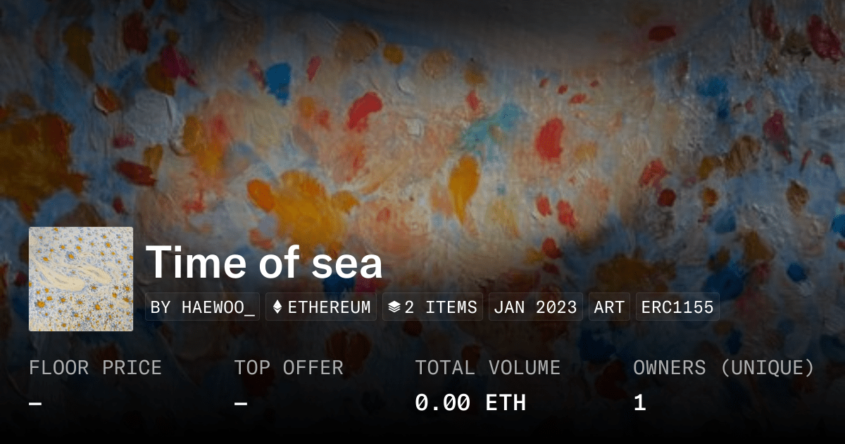 Time Of Sea Collection Opensea