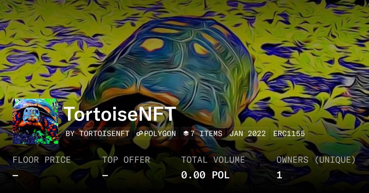 Tortoisenft Collection Opensea