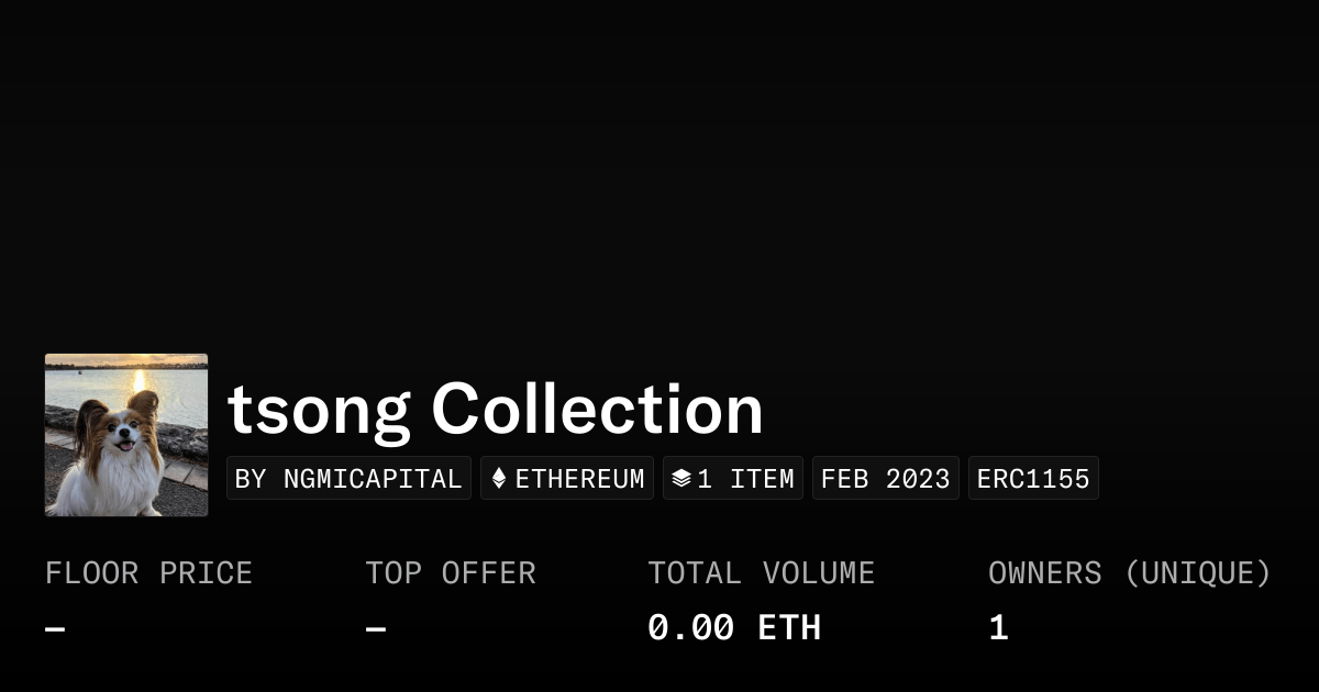 Tsong Collection Collection Opensea