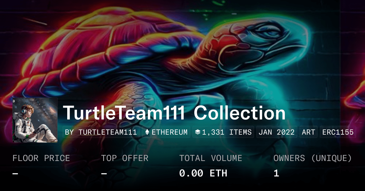 Turtleteam111 Collection Collection Opensea