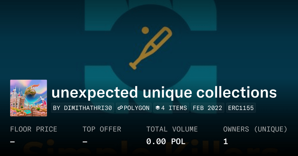 Unexpected Unique Collections Collection Opensea