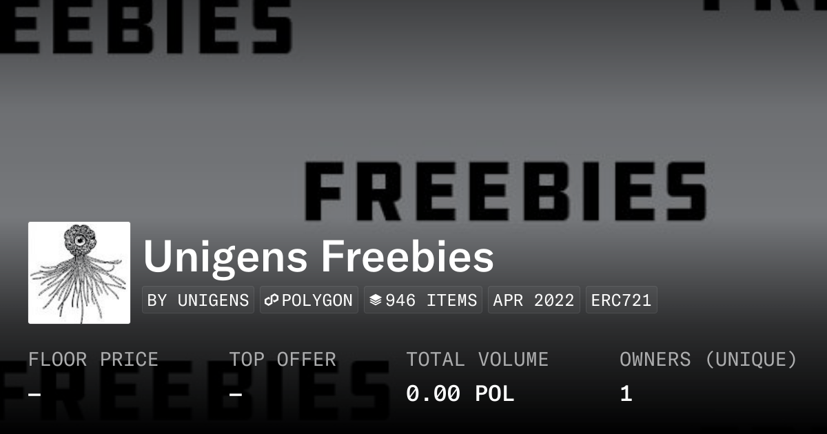 Unigens Freebies Collection Opensea