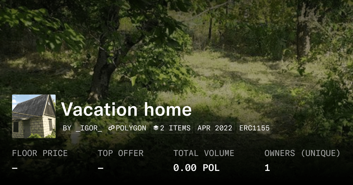 Vacation Home Collection Opensea