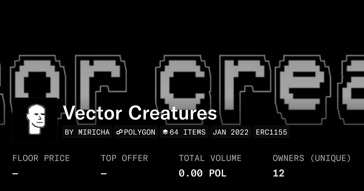 Vector Creatures Collection Opensea
