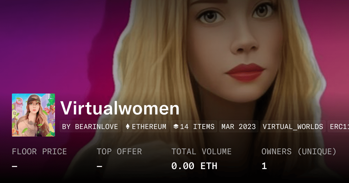 Virtualwomen Collection Opensea