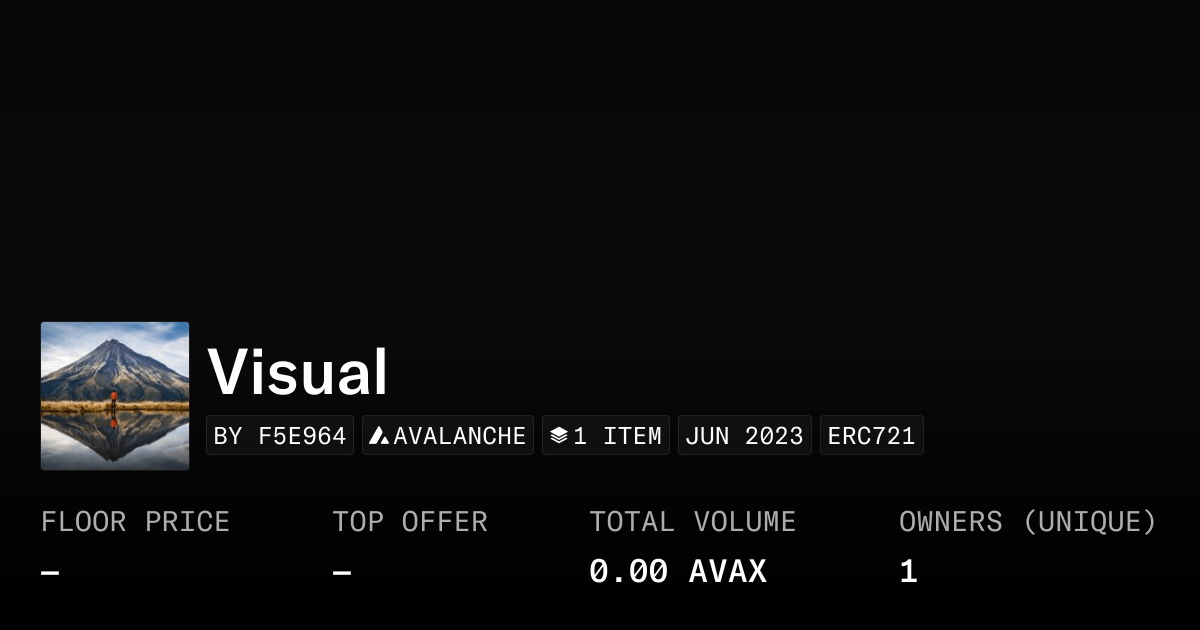 Visual Collection Opensea