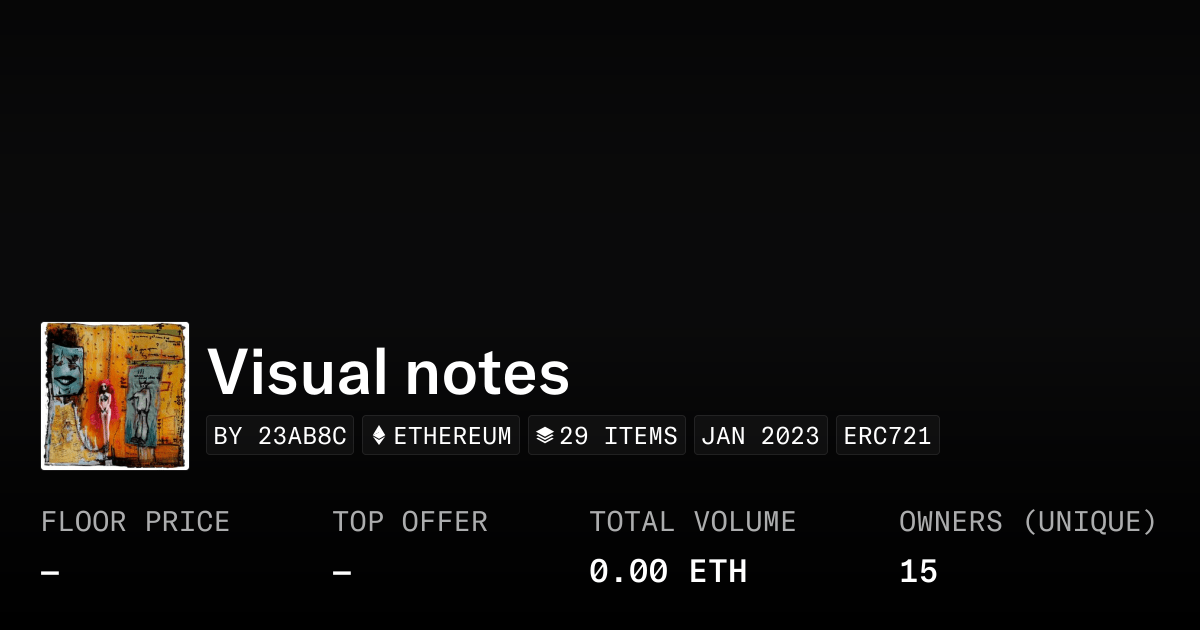 Visual Notes Collection Opensea