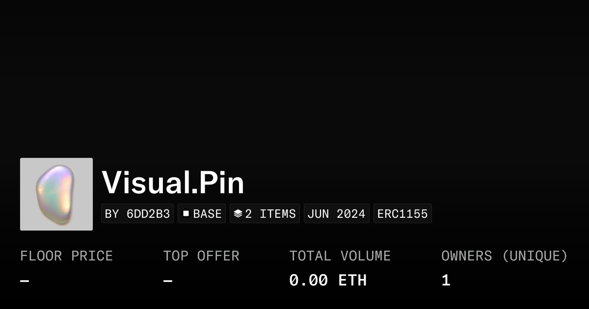 Visual Pin Collection Opensea