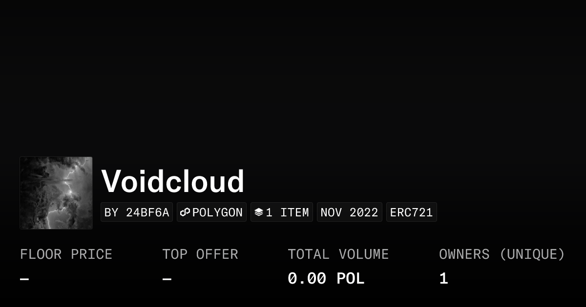 Voidcloud Collection Opensea