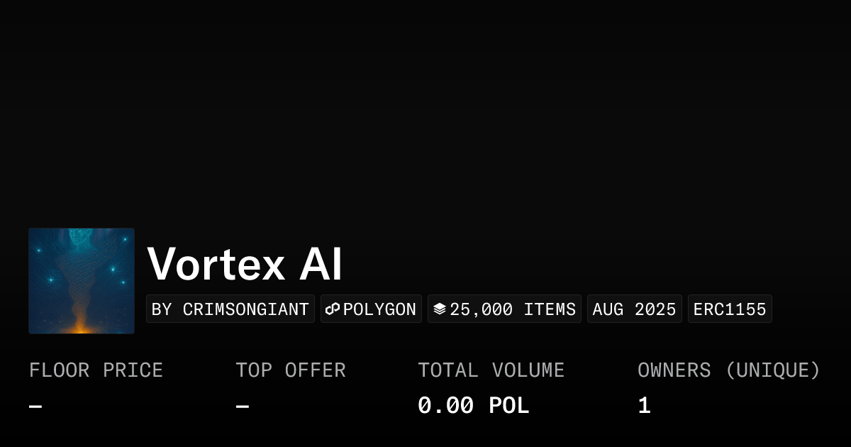 Vortex Ai Collection Opensea