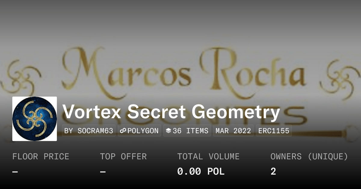 Vortex Secret Geometry Collection Opensea