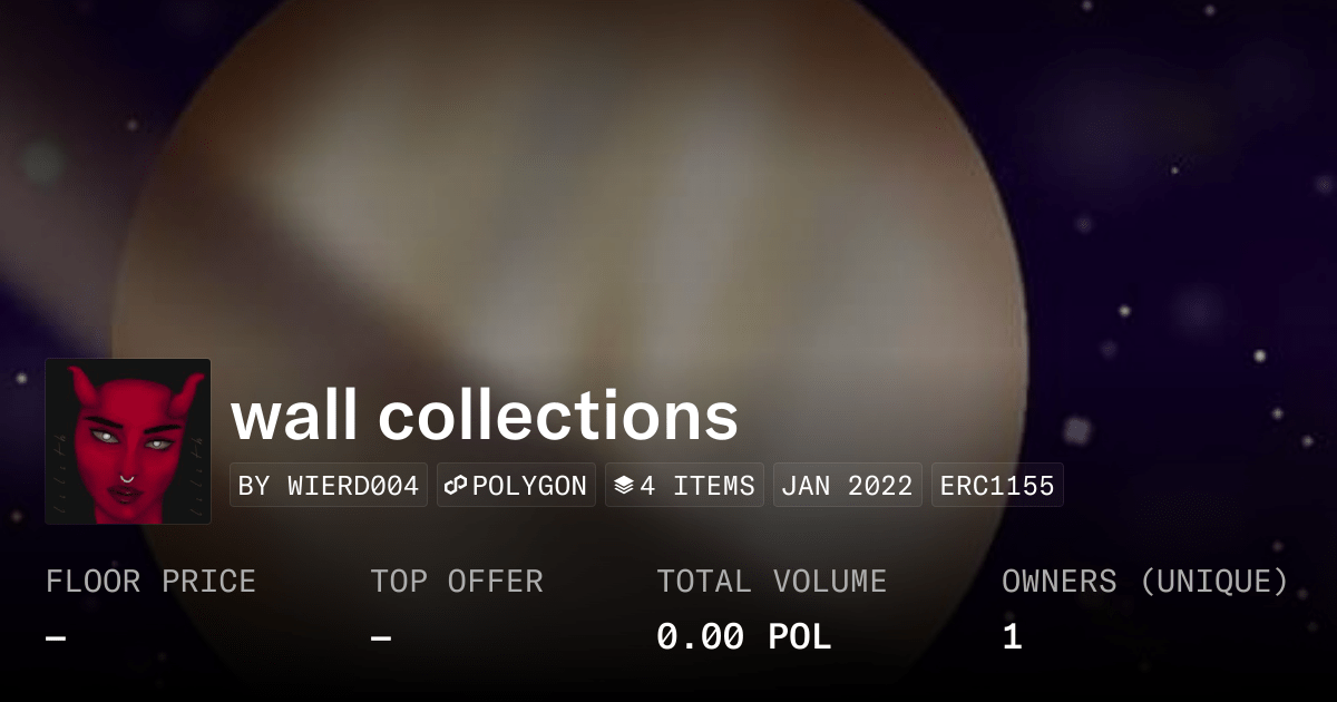 Wall Collections Collection Opensea