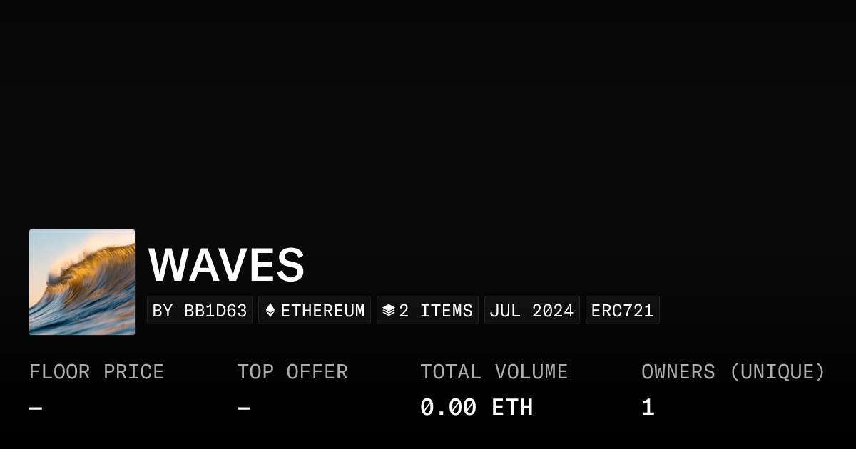 Waves Collection Opensea