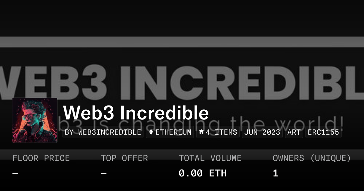 Web3 Incredible Collection Opensea