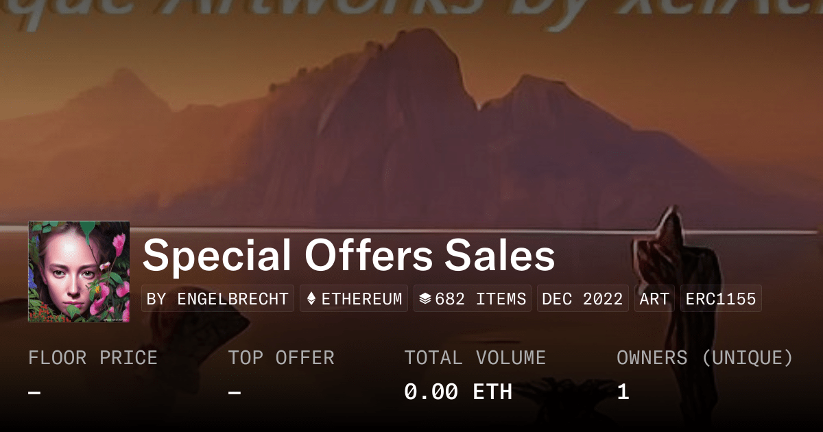 Special Offers Sales Collection Opensea