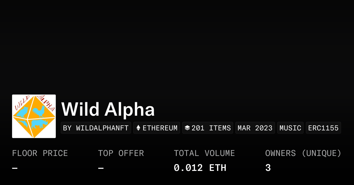 Wild Alpha Collection Opensea