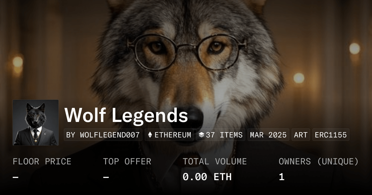 Wolf Legends Collection Opensea