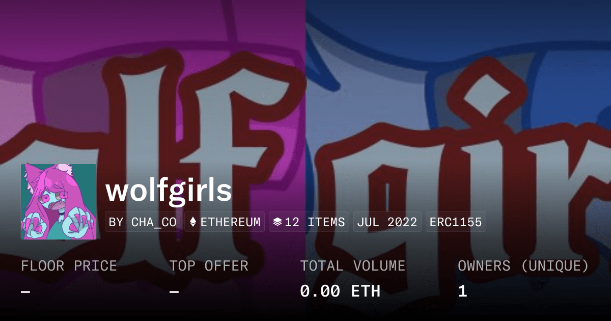 Wolfgirls Collection Opensea