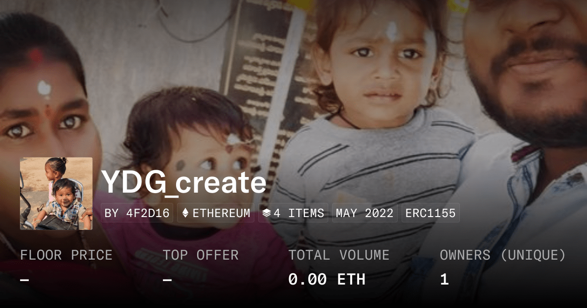 Ydg Create Collection Opensea