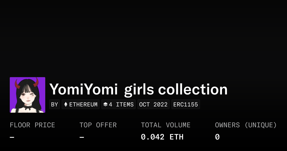 Yomiyomi Girls Collection Collection Opensea