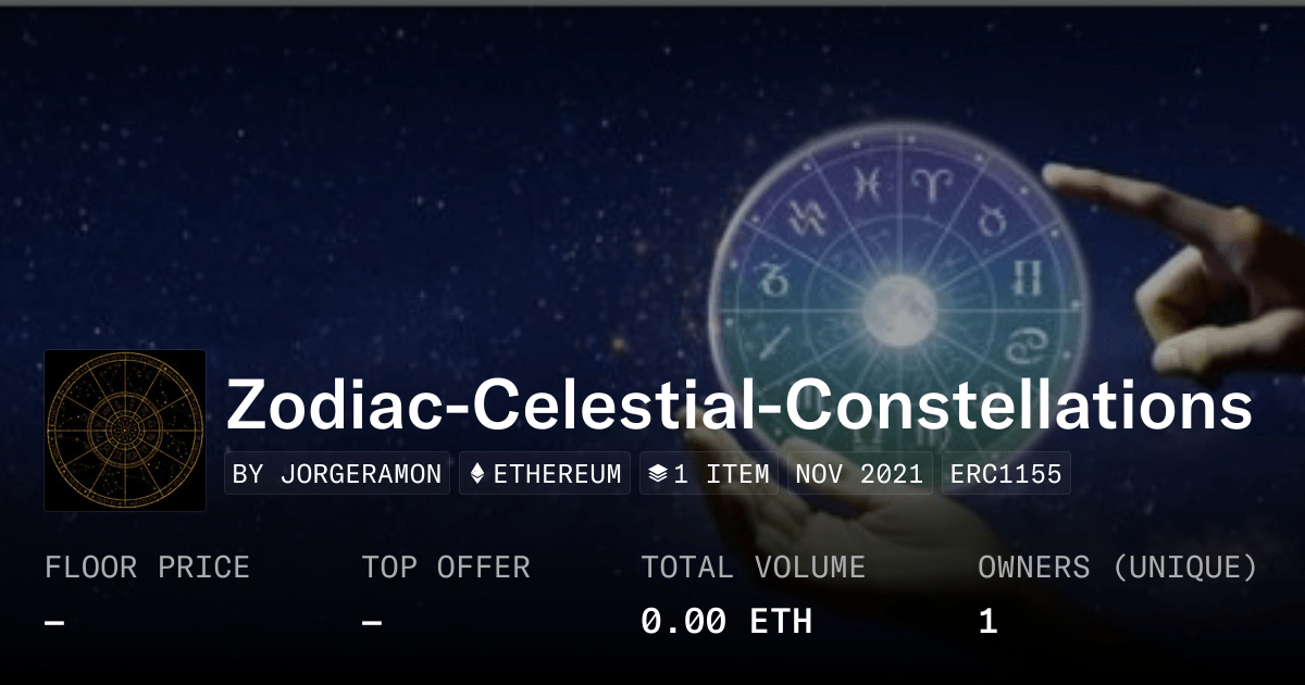Zodiac Celestial Constellations Collection Opensea