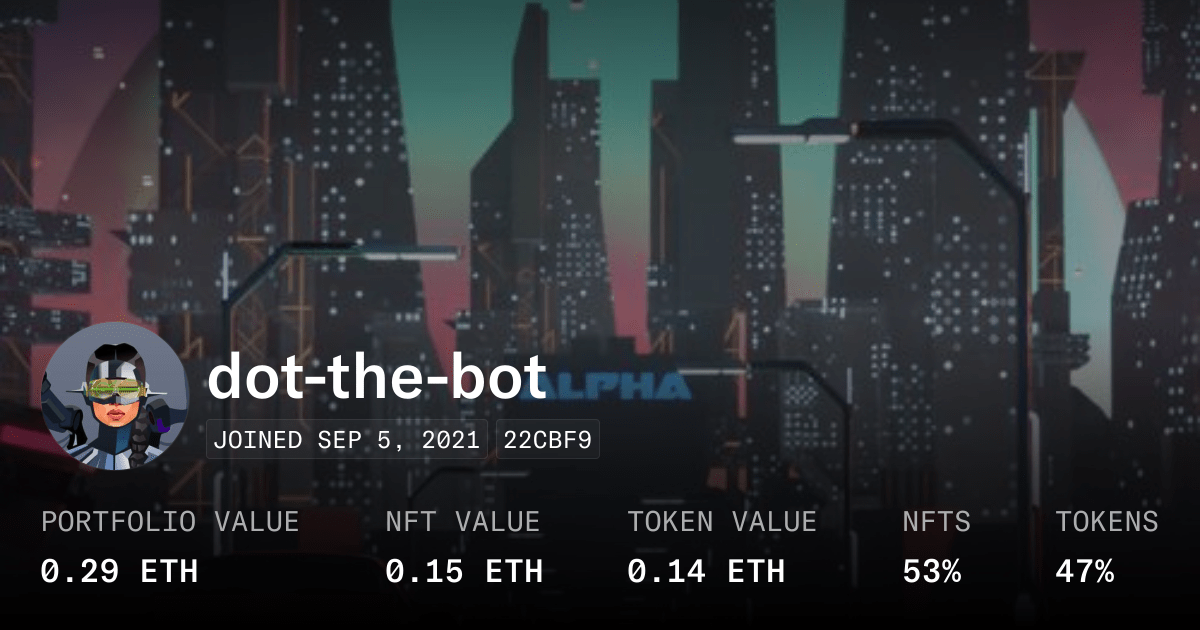 Dot The Bot Profile Opensea