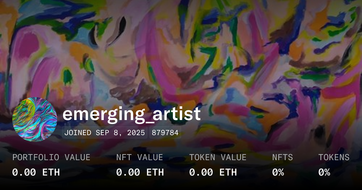 Emerging Artist Profile Opensea