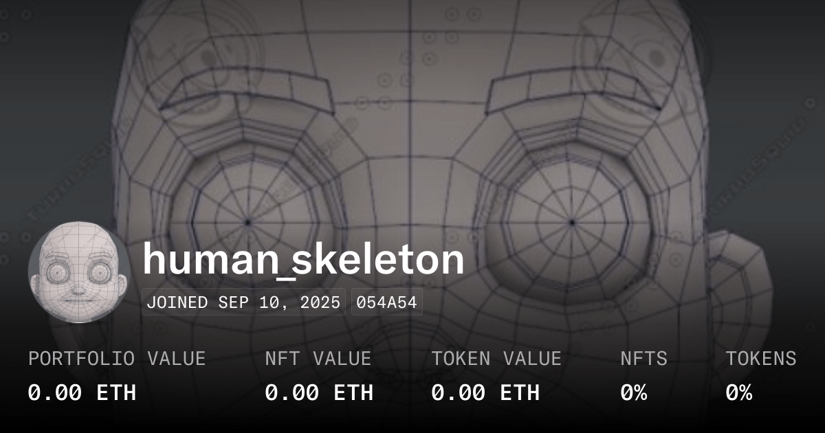 Human Skeleton Profile Opensea