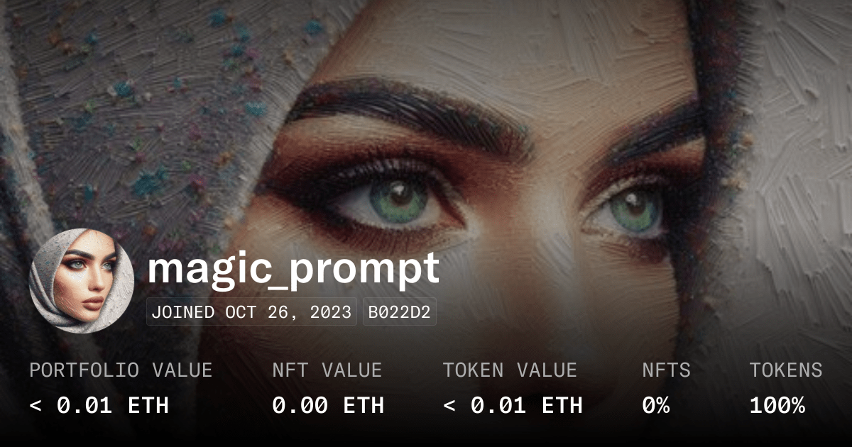 Magic Prompt Profile Opensea