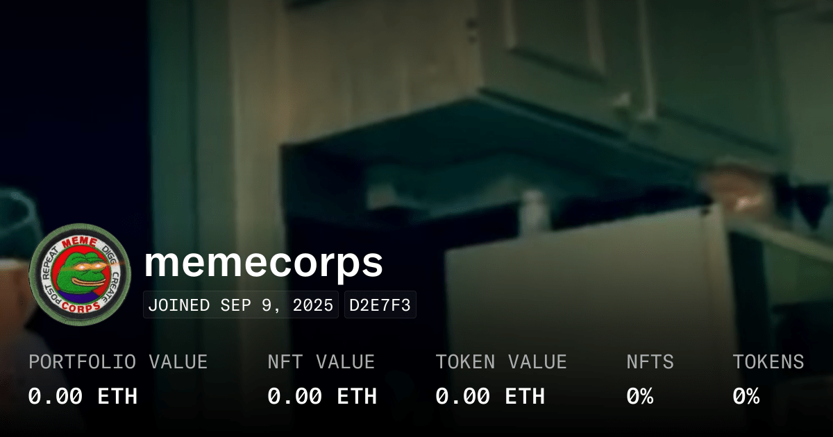 Memecorps Profile Opensea