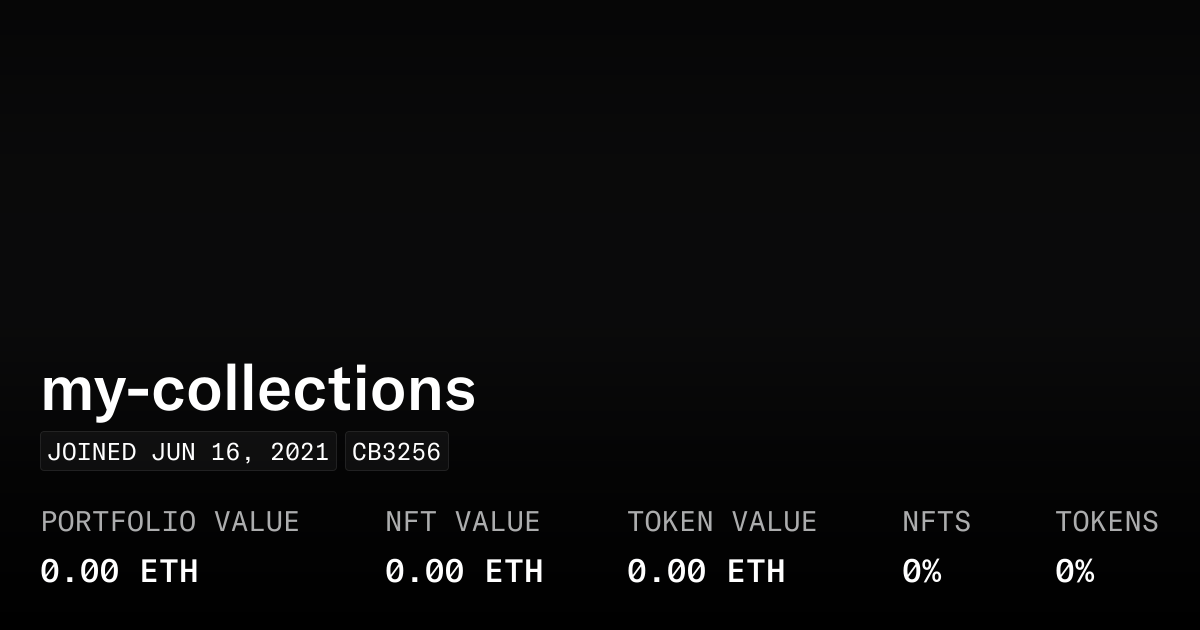 My Collections Profile Opensea