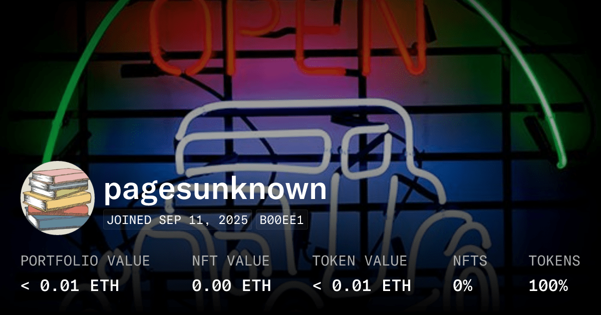 Pagesunknown Profile Opensea