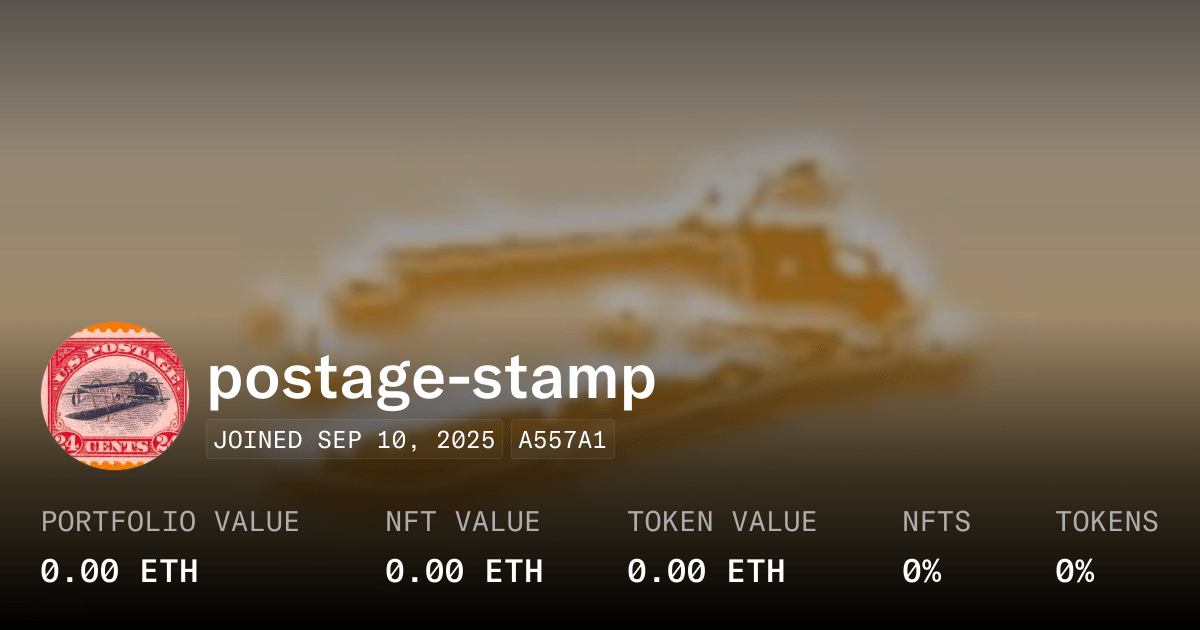 Postage Stamp Profile Opensea