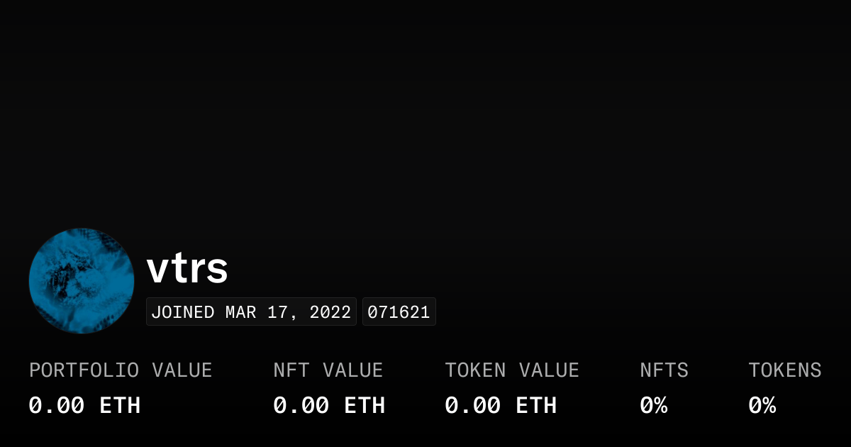 Vtrs Profile Opensea